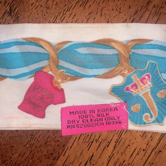 Juicy Couture | Accessories | Juicy Couture Silk Twilly Scarf Y2k For ...